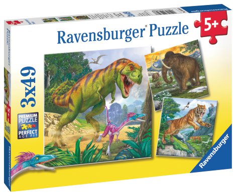 RAVENSBURGER Puzzle Herrscher der Urzeit 3x49-tlg. kaufen