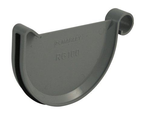 Rinnen Endstück aus Kunststoff Grau NW 125 mm kaufen