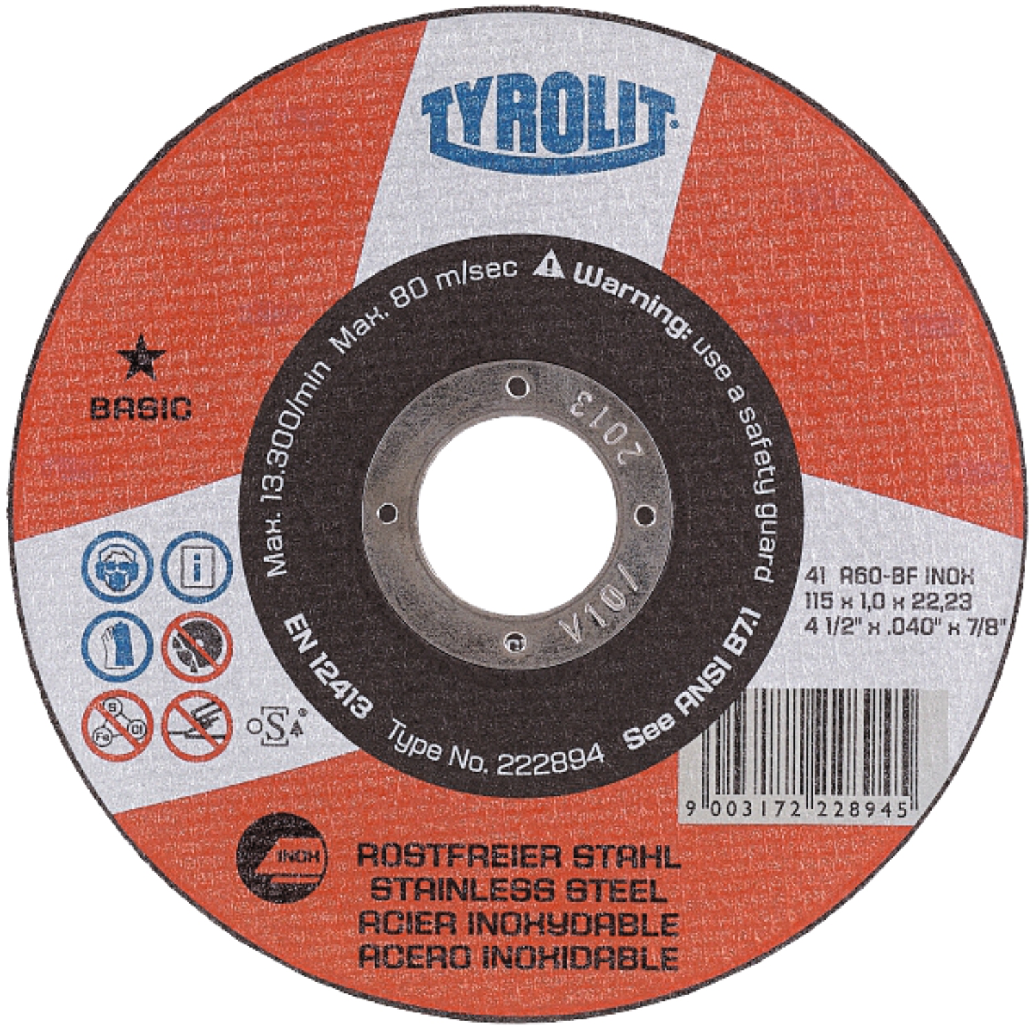 Trennscheibe Basic A 115x1 mm