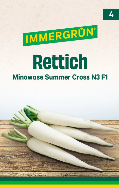 IMMERGRÜN Tütensamen Rettich Minowase Summer Cross N3 F1 kaufen